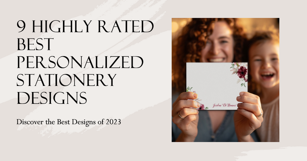 9 HIGHLY RATED Best Personalized Stationery Designs of 2023 - Modern ...