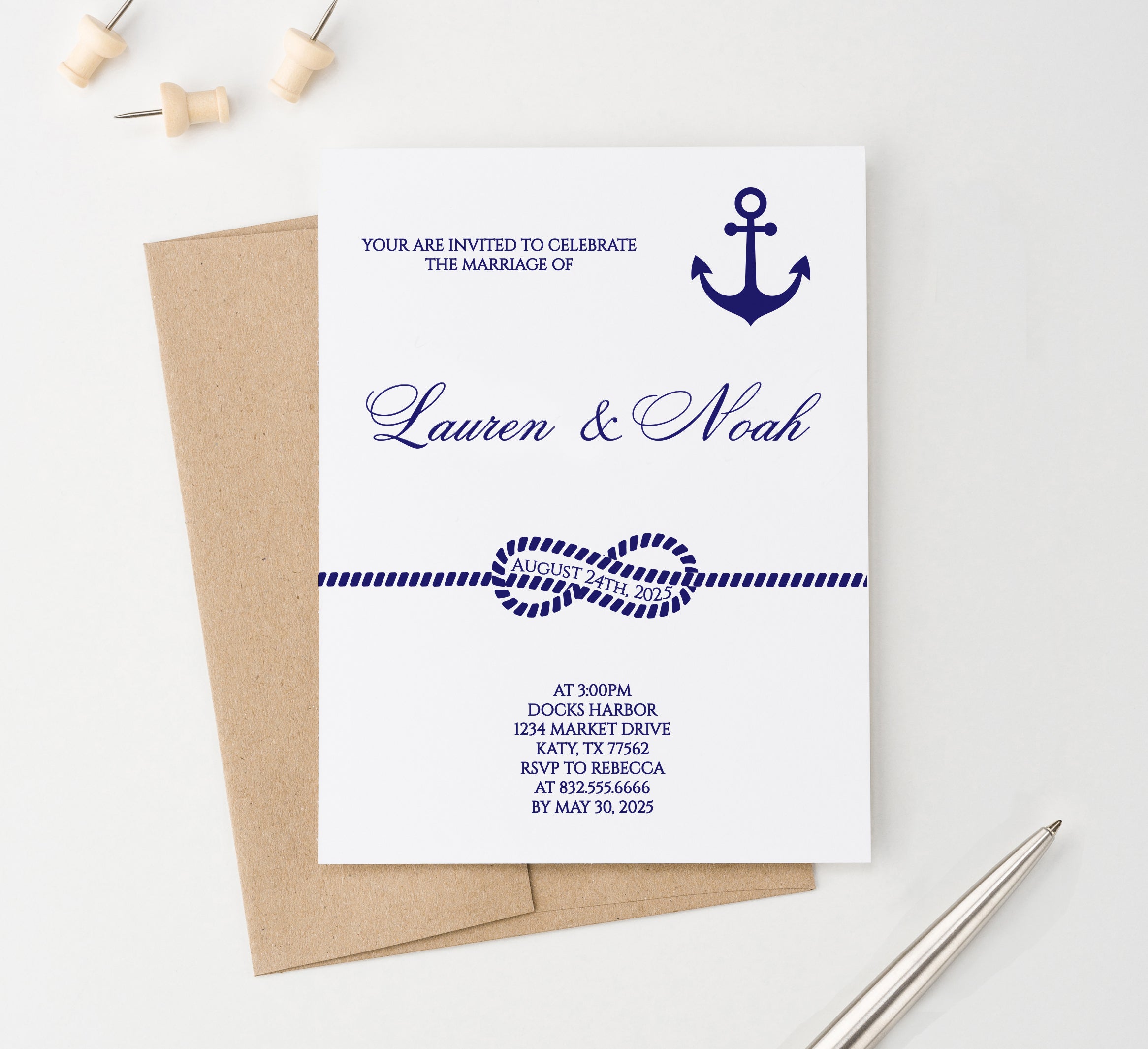 Simple Anchor Invitation 18 Nautical Wedding Invitations Perfect For