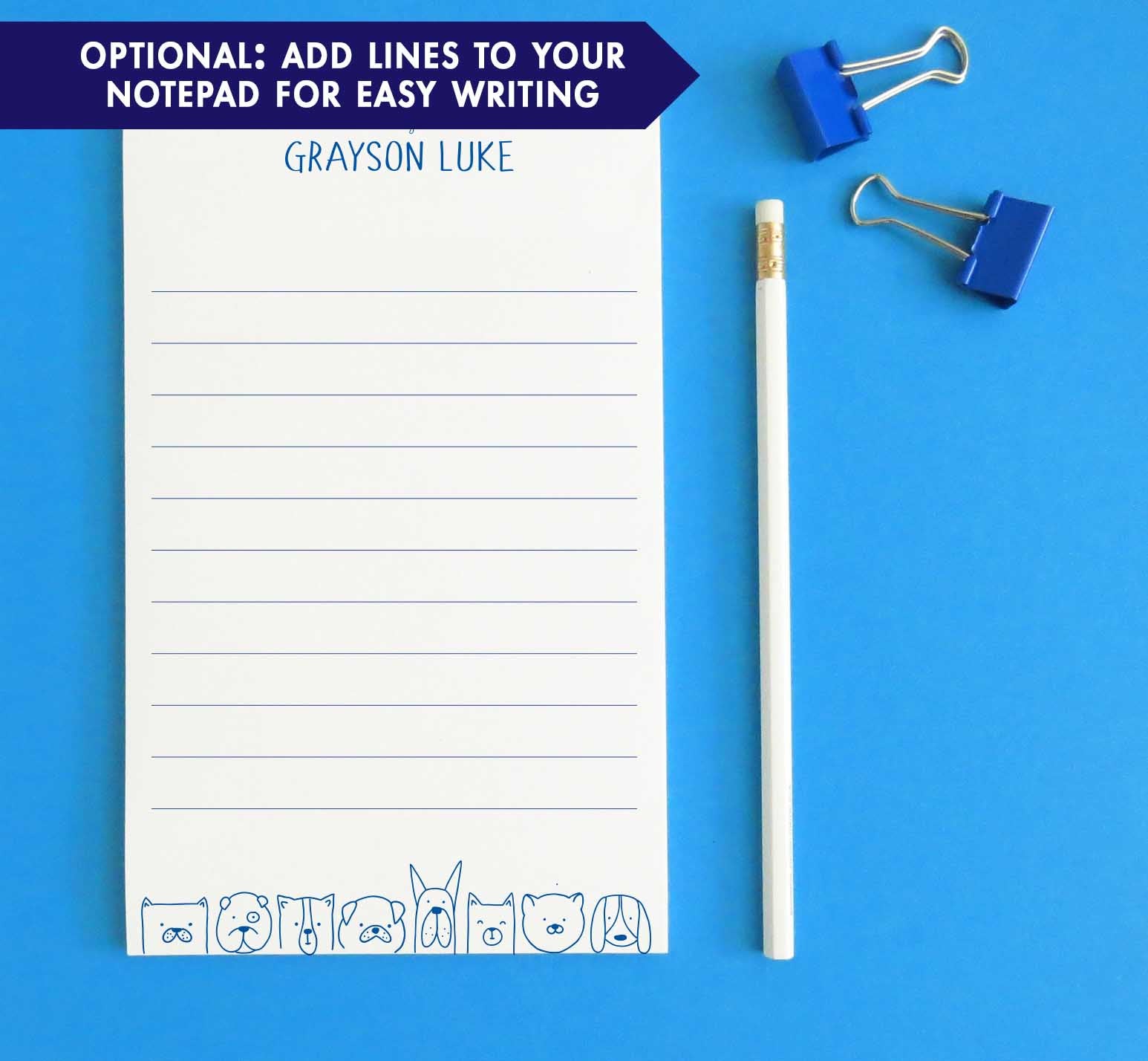 Kids Notepads - Modern Pink Paper